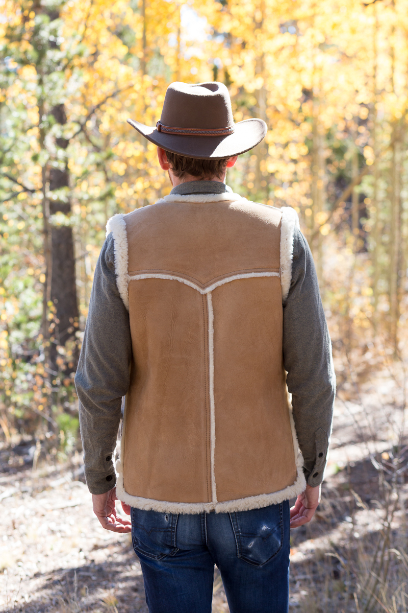 Sheepskin Vest for Men | Handmade Shearling OuterwearThe Sheepherder