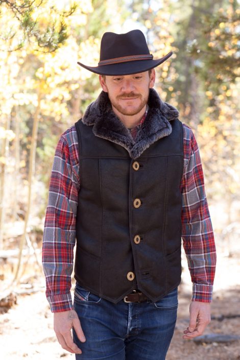 Sheepskin Vest for Men | Handmade Shearling OuterwearThe Sheepherder